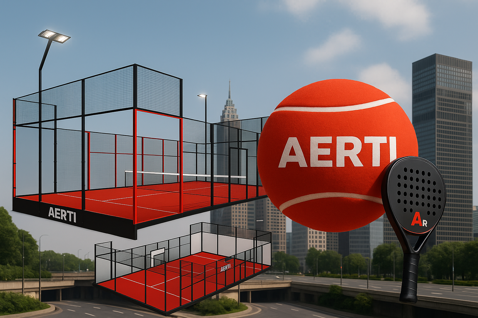 Падел-корты AERTI в Казахстане — строительство и монтаж под ключ
