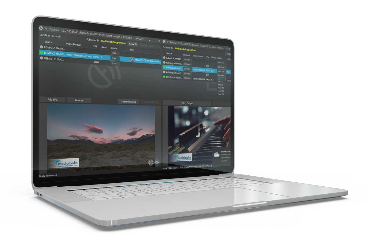 NDI streaming and remote video production over the public internet