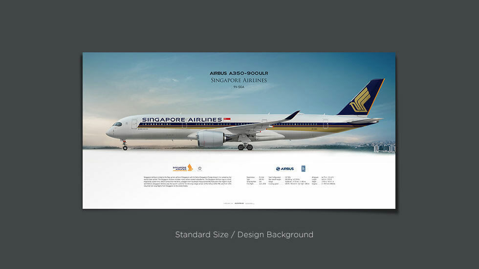 Singapore Airlines Airbus A350-900ULR 9V-SGA | Aviaposter