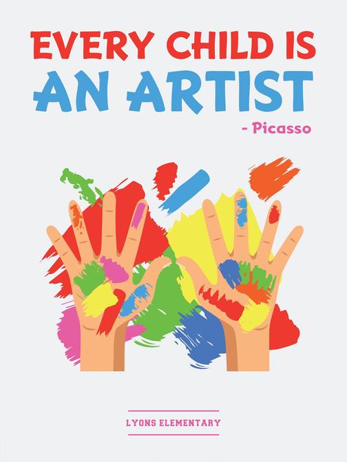 NinjaMail - Asset Poster Every Child is an Artist