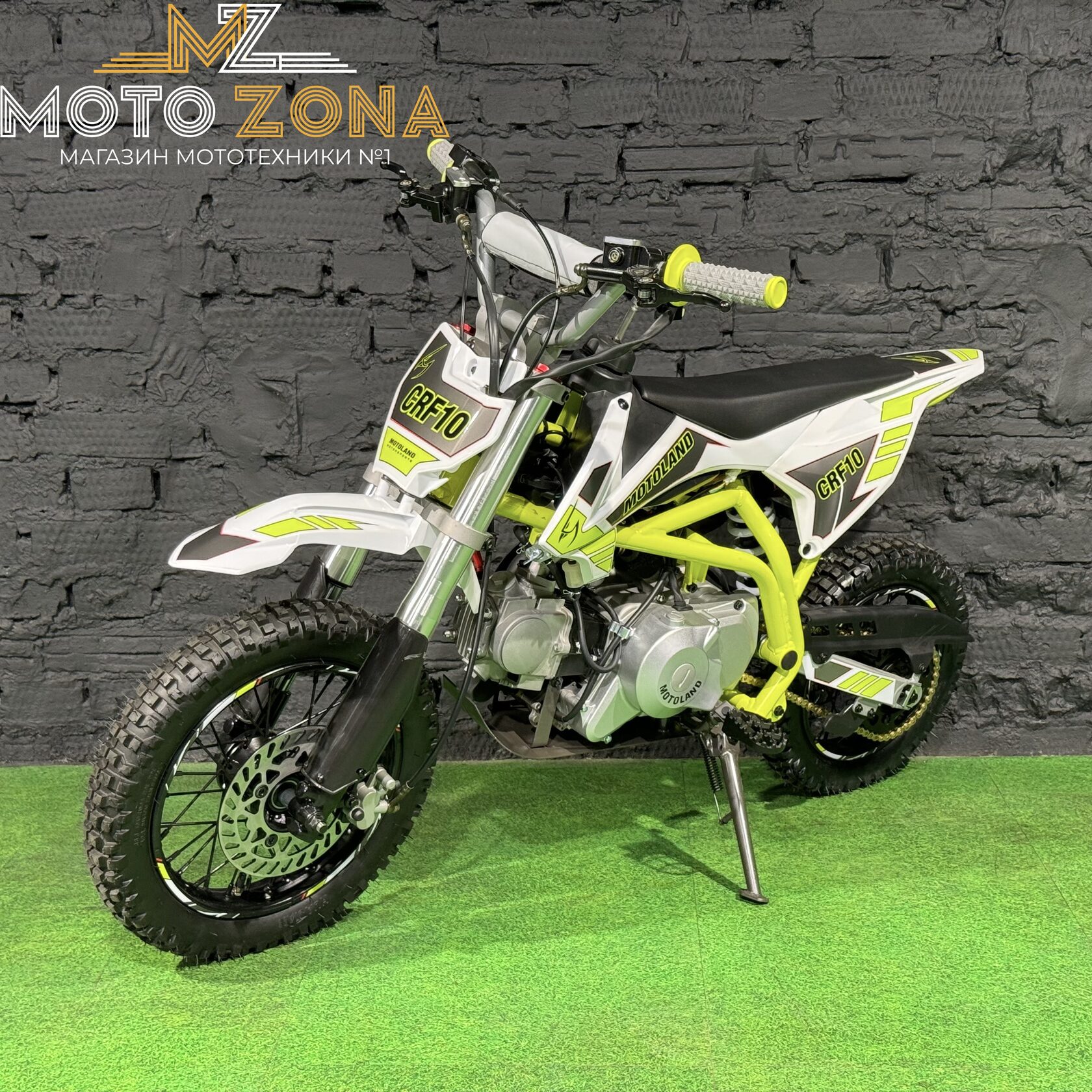 Питбайк MotoLand CRF10 (2024) (зеленый) - купить по низкой цене от производителя | Цена и ...
