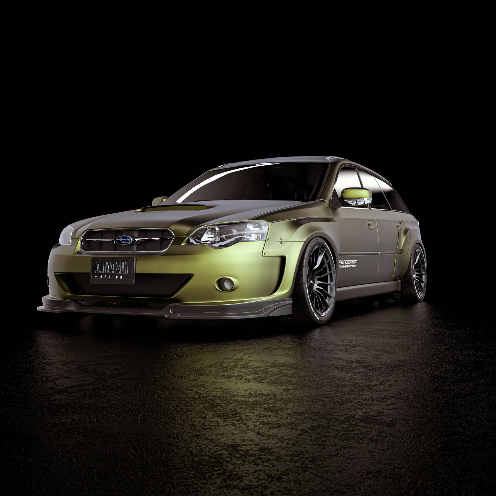 FENDERIST SPEC S Fender Flares / WIDE BODY KIT SUBARU Legacy Wagon Type ...