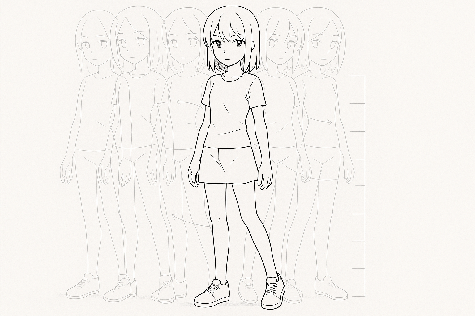 How to Draw a Full Anime Body – Proportions and Common Mistakes