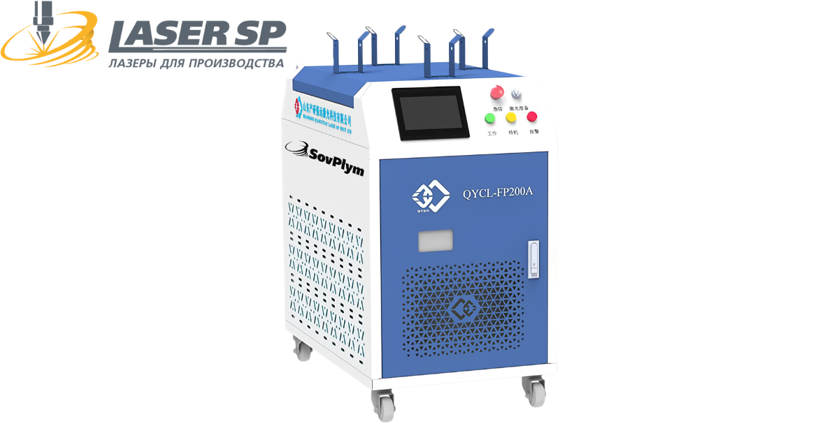 Передвижной аппарат импульсной лазерной очистки