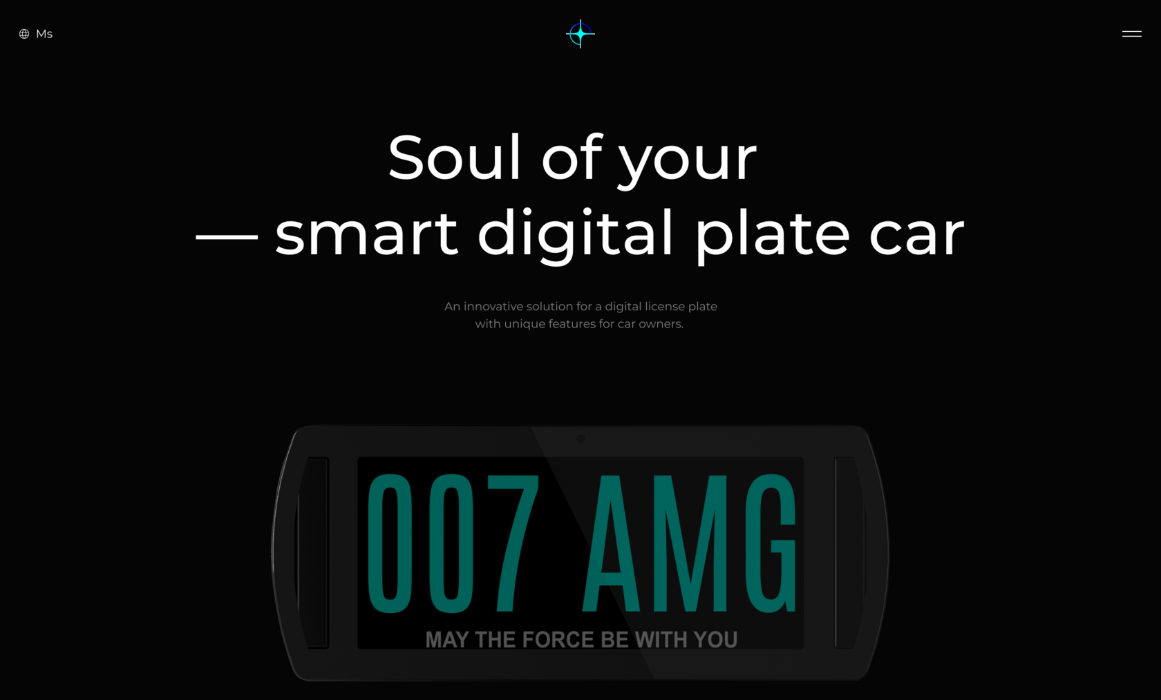 Soul of your — smart digital plate car