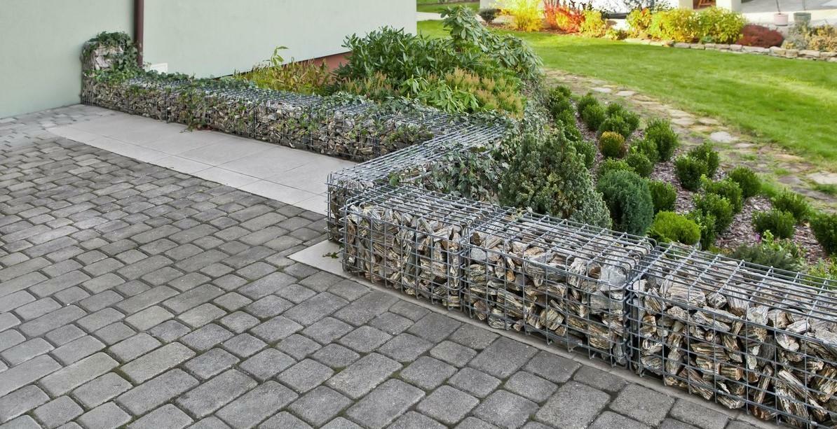 Цоколь из габионов для дома | Don Gabion