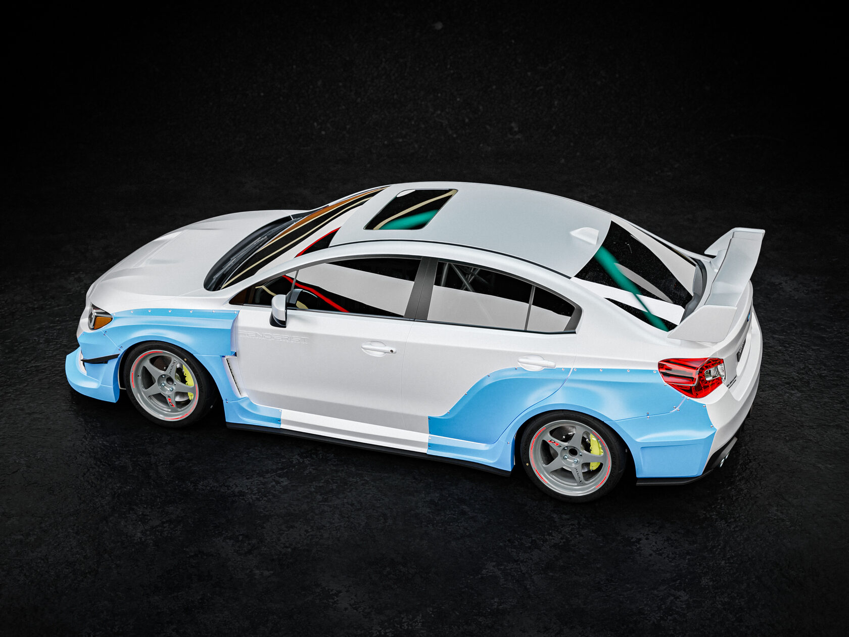 Full FENDERIST SPEC S kit / WIDE BODY KIT Subaru Impreza WRX STI 14-17