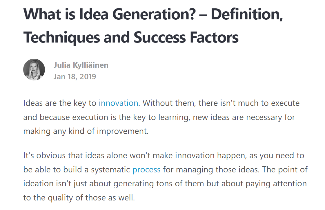 Способы генерации идей