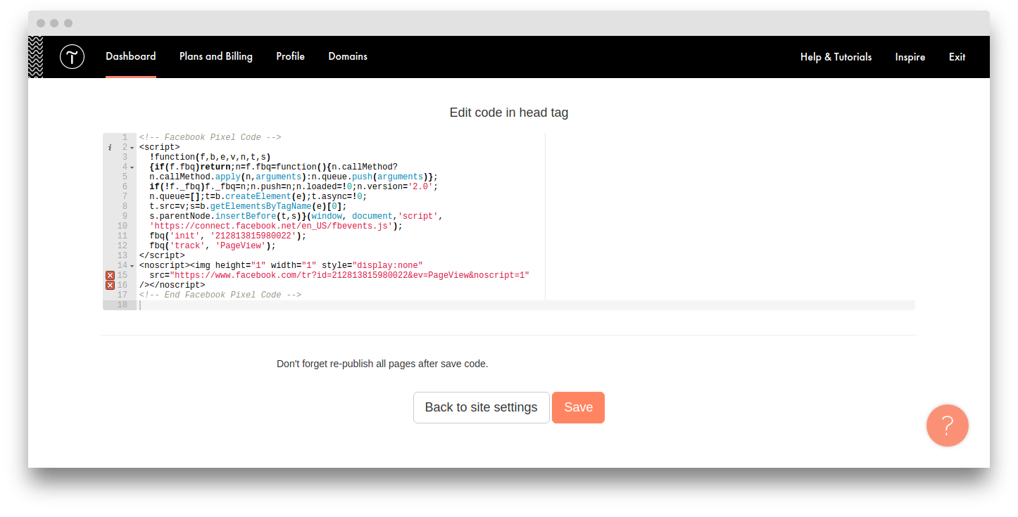 How to Add a Facebook Pixel To Tilda Websites│ Tilda Help Center