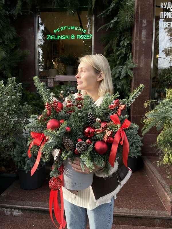 Цветы на рождество в Сочи заказать с доставкой, рождественский букет ...