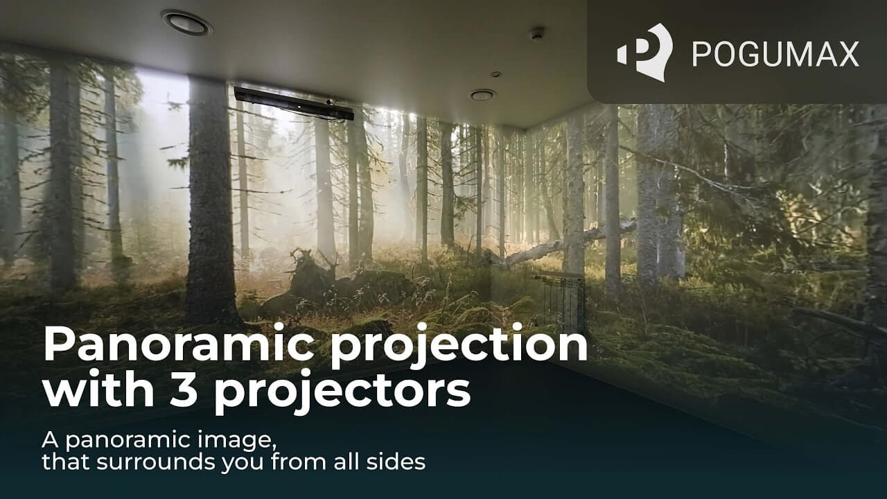 Connecting multiple projectors to a single computer. Panoramic projection