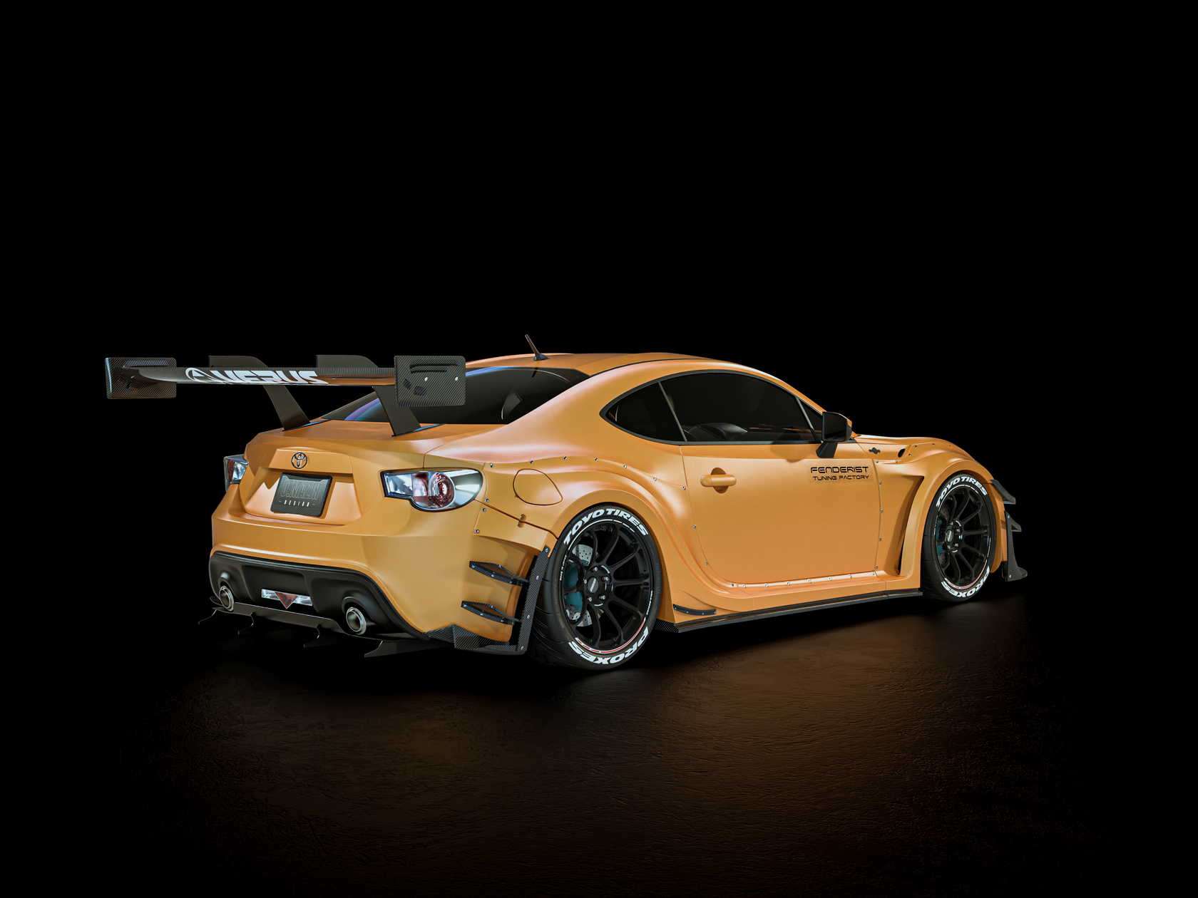 Full FENDERIST SPEC R kit / WIDE BODY KIT TOYOTA GT86 / SCION FRS 2017-2020