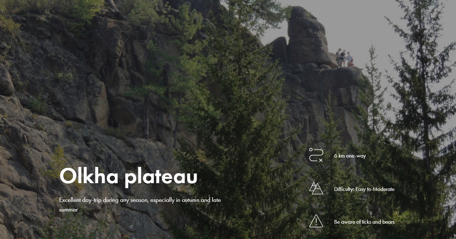 Olkha Plateau / Hiking trails on Lake Baikal