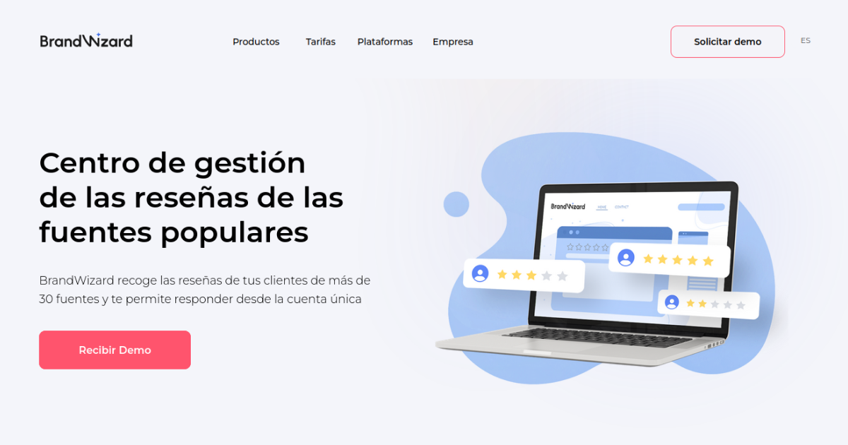 Servicio BrandWizard para trabajar con reseñas desde una sola cuenta