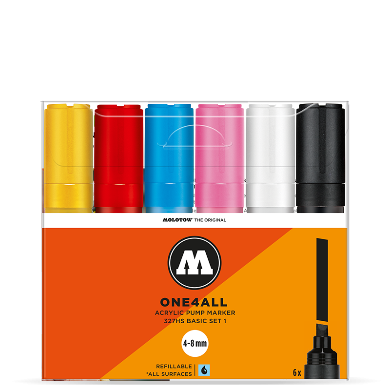 Набор акриловых маркеров Molotow One4All 327HS Basic Set 1