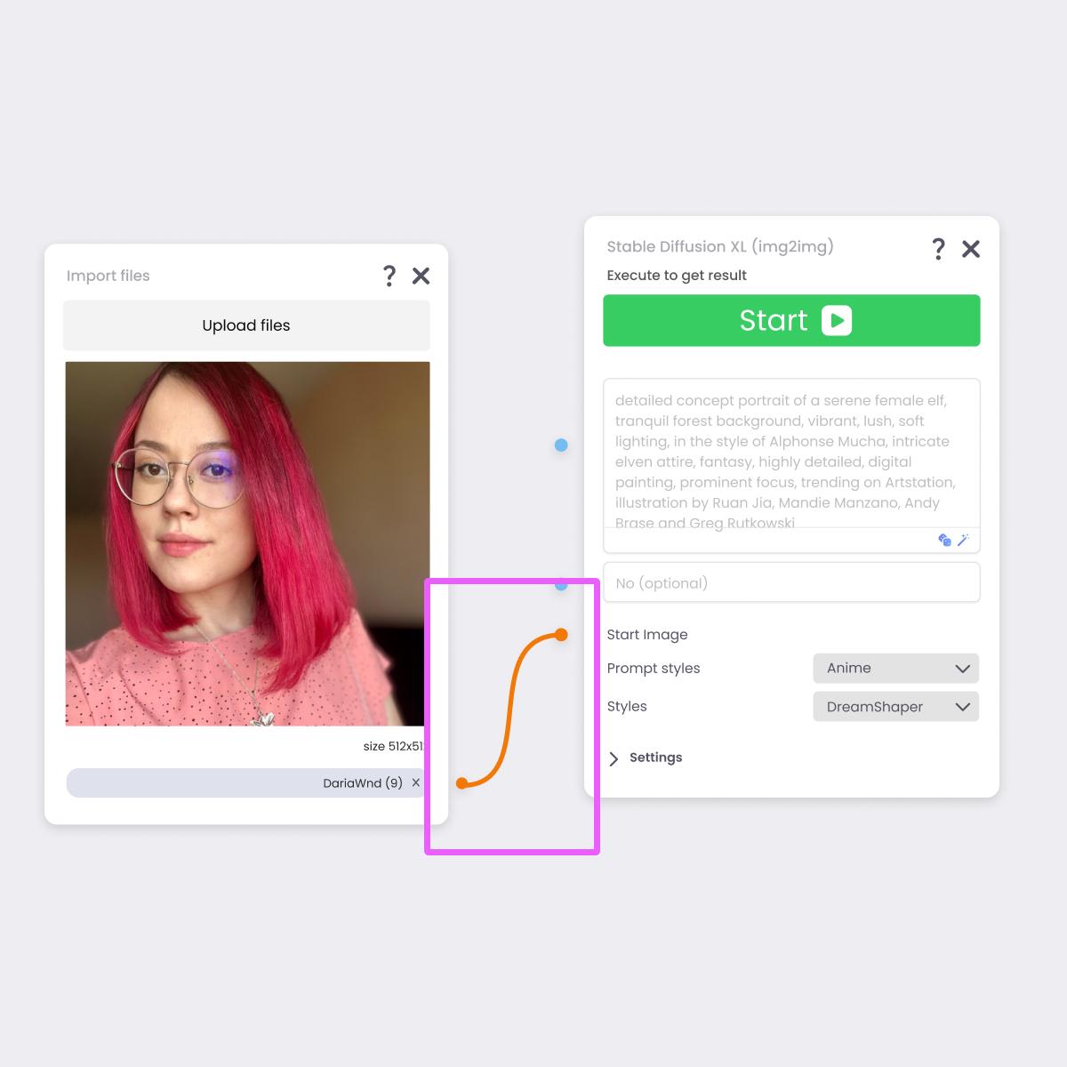 Stable Diffusion (image2image)