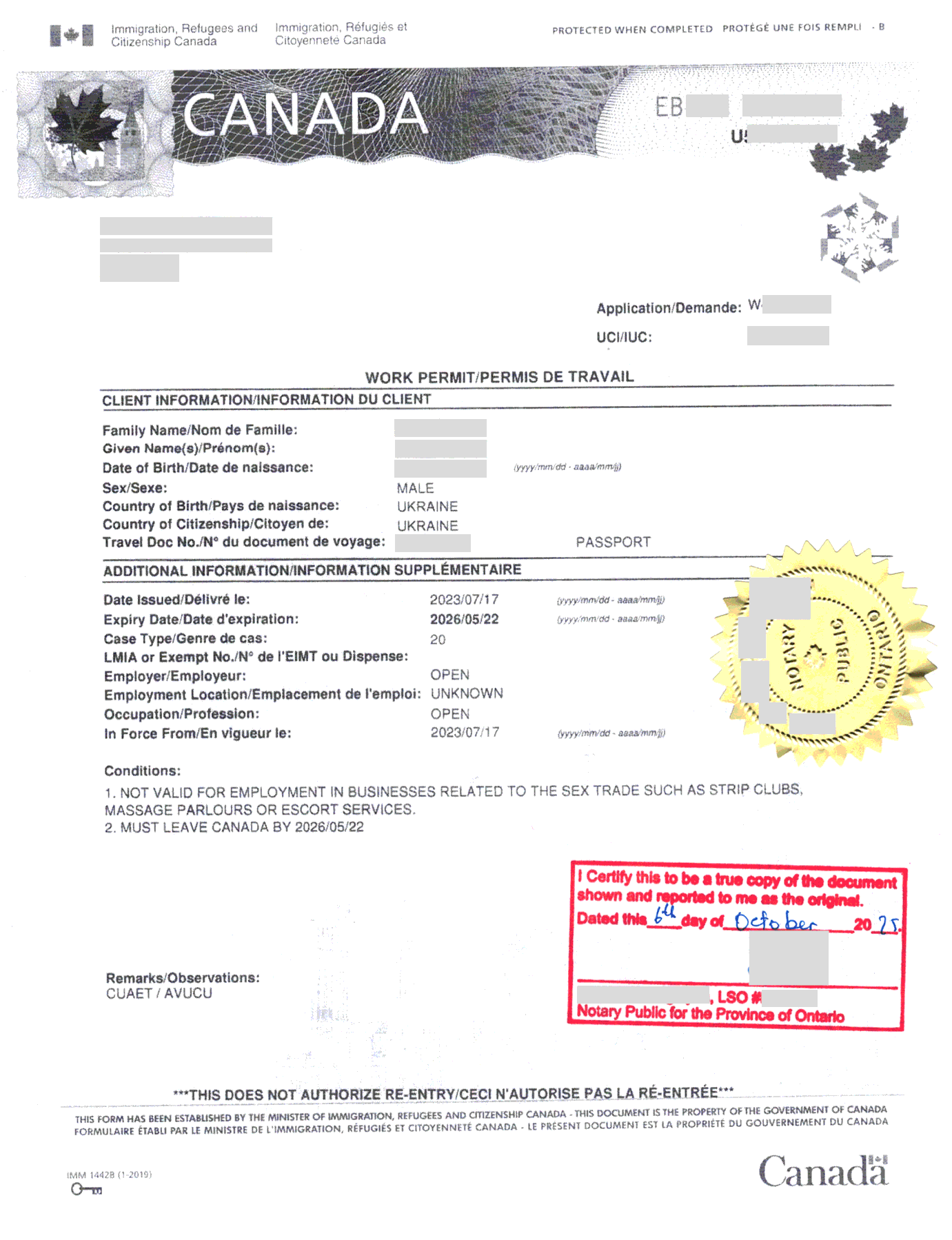ISAEV | Certified (Notarized) True Copy of any document ᐈ isaev.ca