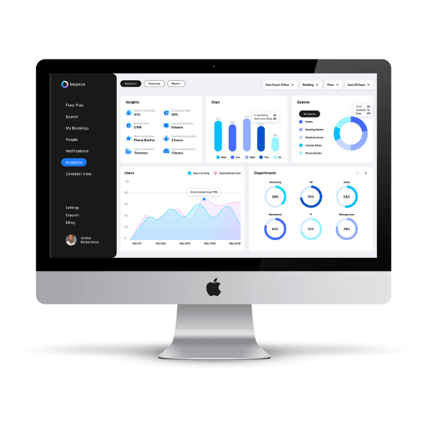 Workplace Analytics Software for Office Management | inspace