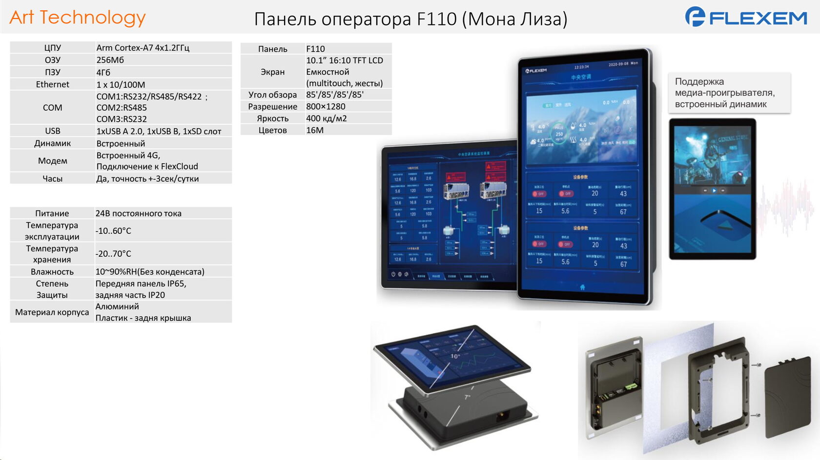 Панели оператора HMI Flexem F,FE