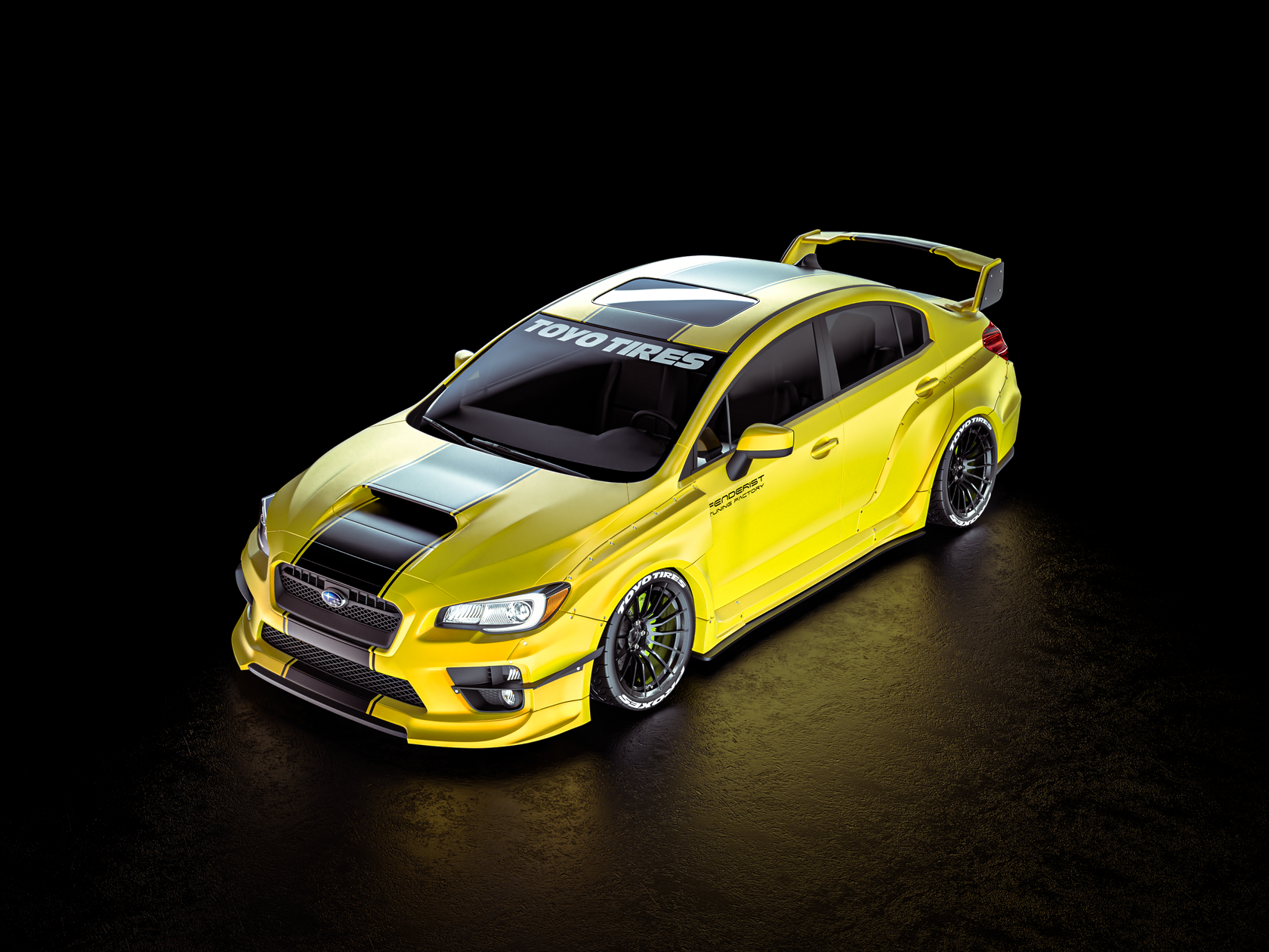Full URBAN-R ver 2 kit / WIDE BODY KIT Subaru Impreza WRX STI 14-17