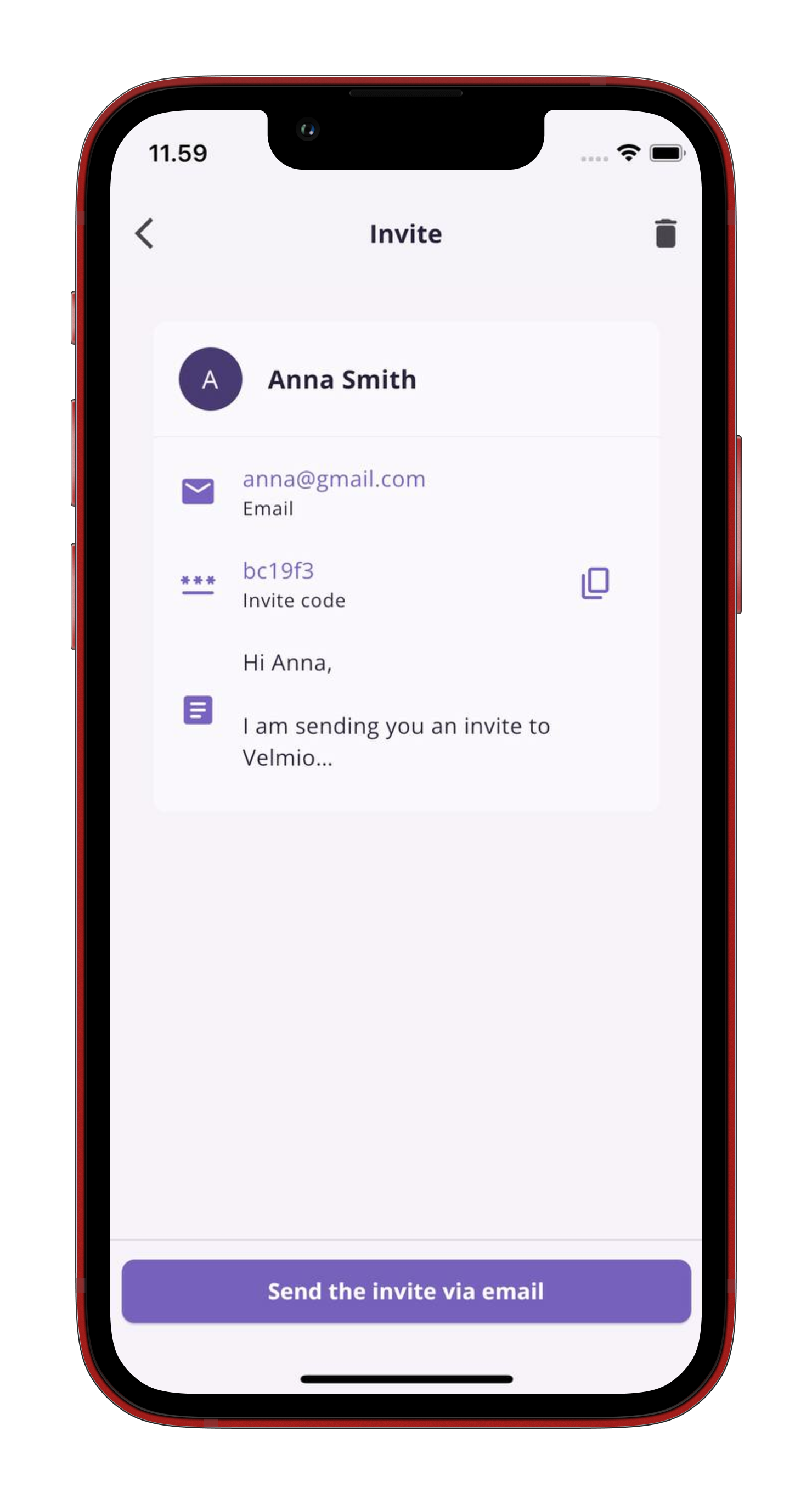 Tutorial - invite a client