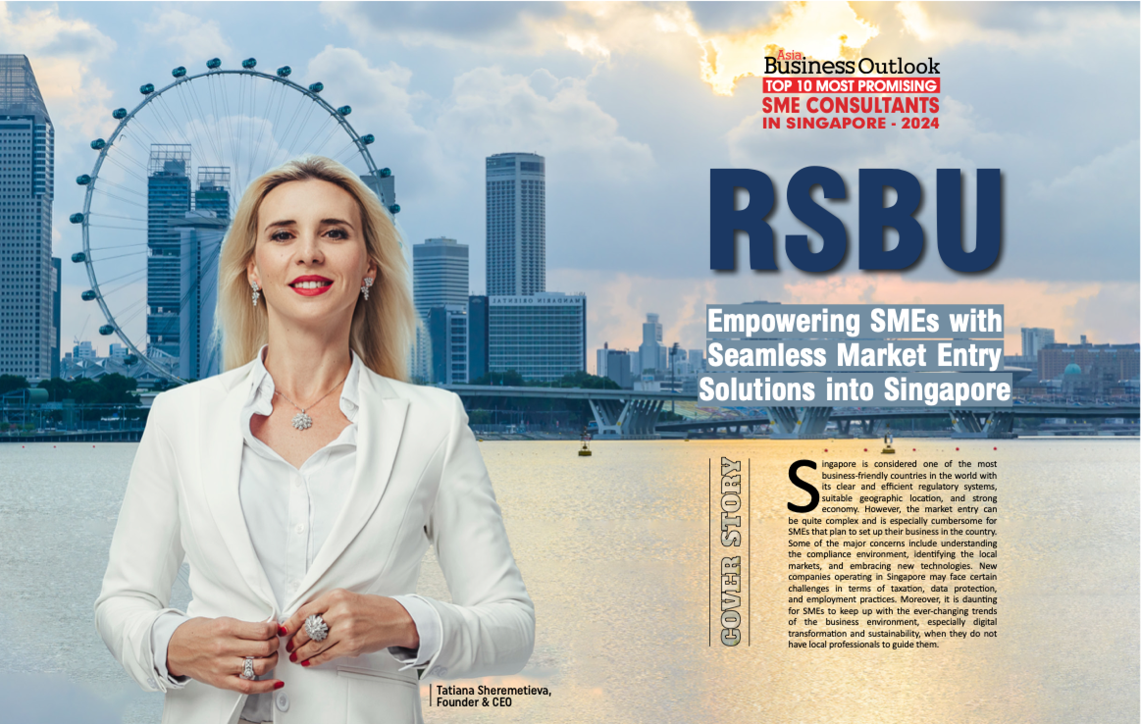 RSBU Group named among Top 10 Most Promising SME Consultants in Singapore for 2024