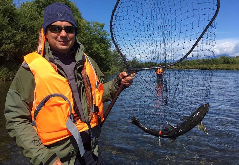 Fishing on the Bystraya river