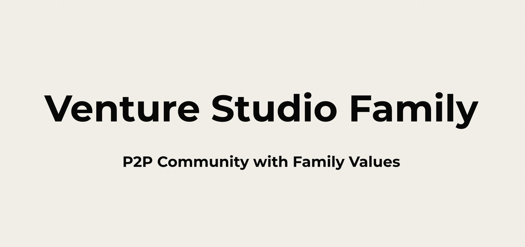 Join Venture Studio Family