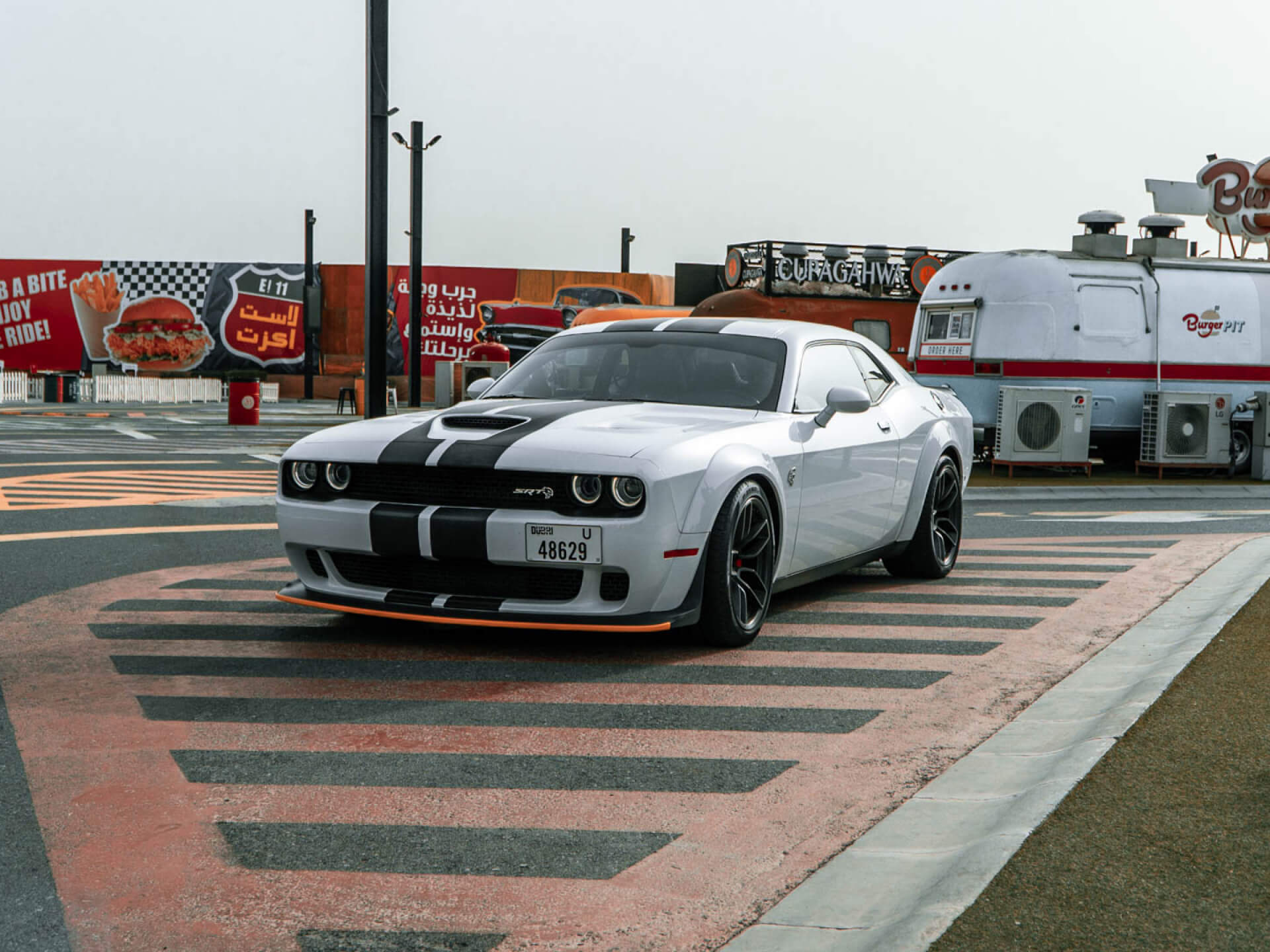 Rent a Dodge Сhallenger Hellcat 2021 in Dubai | KINGS RENTAL CARS