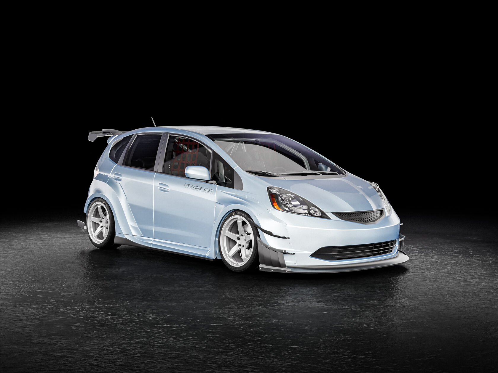 FENDERIST SPEC S Fender Flares Full Set / WIDE BODY KIT HONDA FIT ...