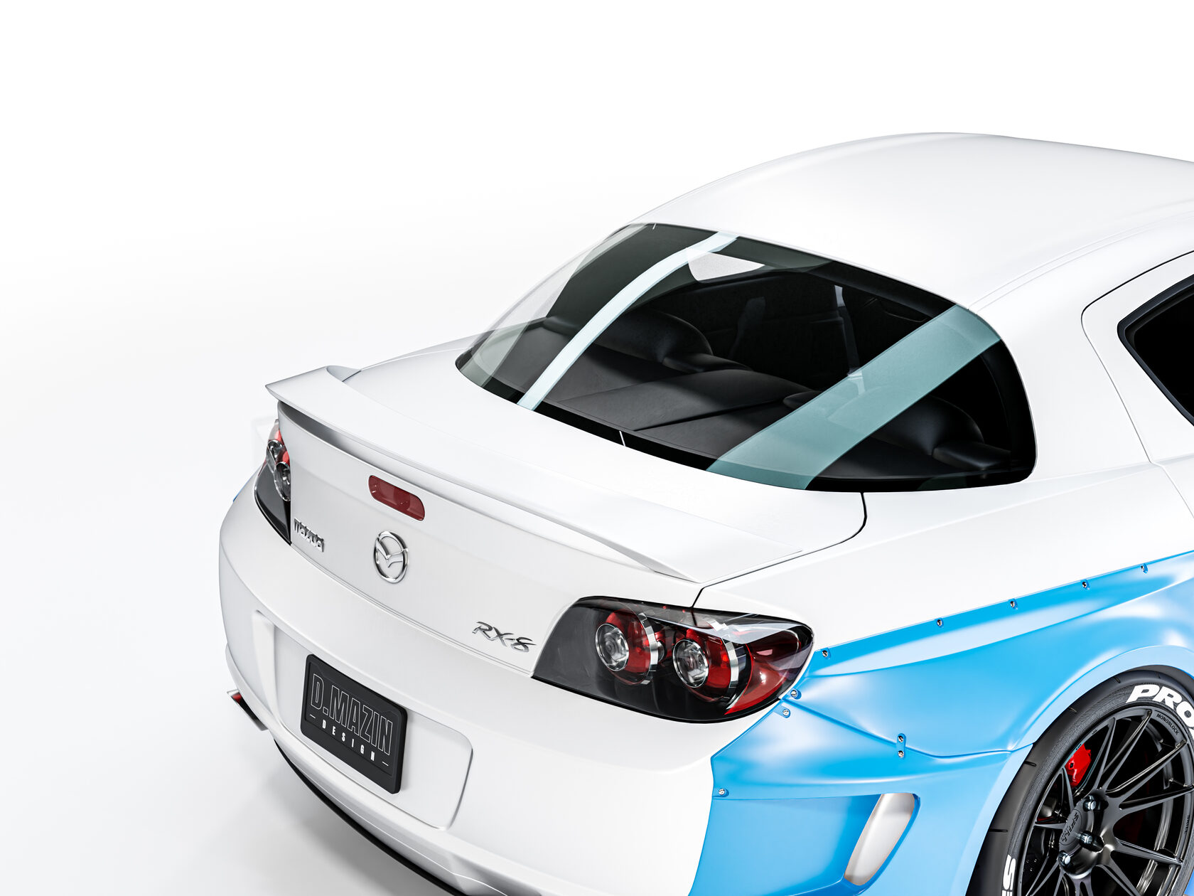 FENDERIST SPEC S 50mm fender flares kit / WIDE BODY KIT Mazda RX-8 2008 ...