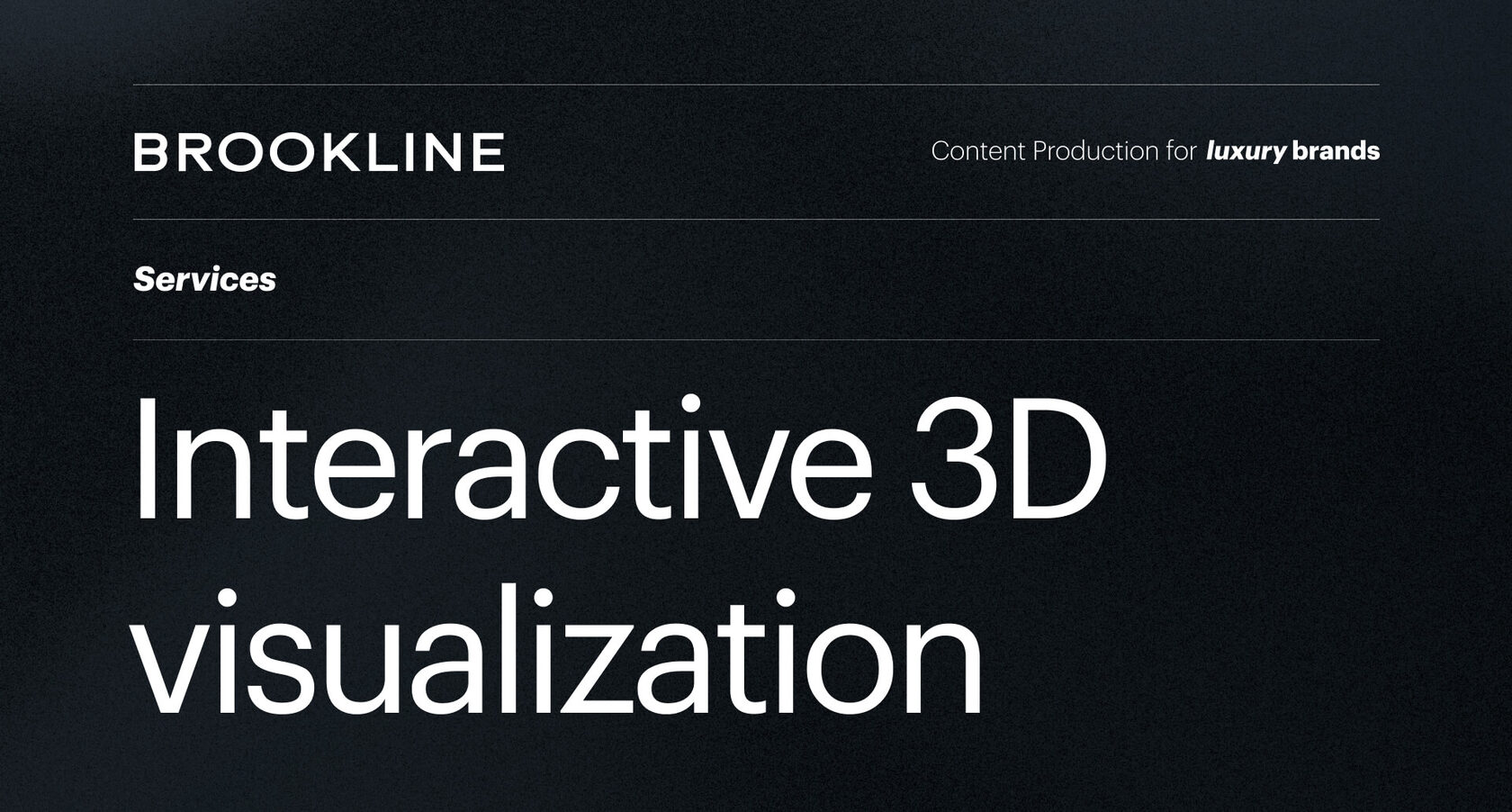 Services | 3D visualization