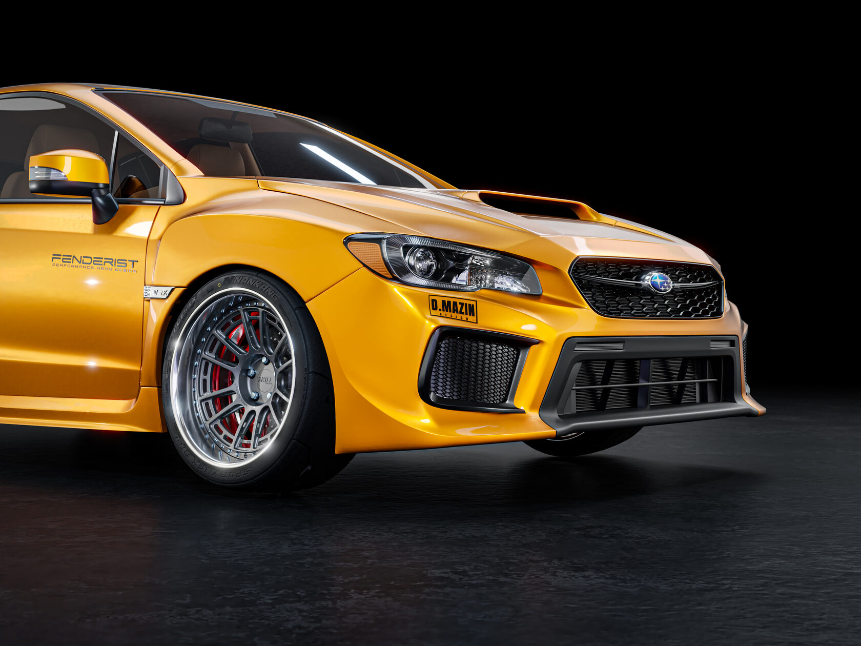 FENDERIST SPEC S 30mm rear fender Flares Set / WIDE BODY KIT SUBARU ...