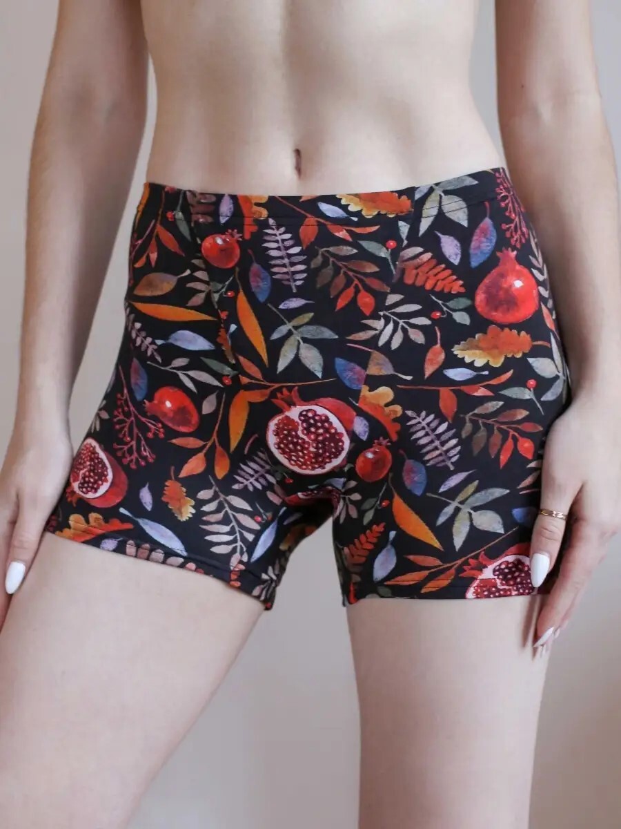 la-lama / Трусы женские, боксеры, панталоны, с принтом "Гранаты"