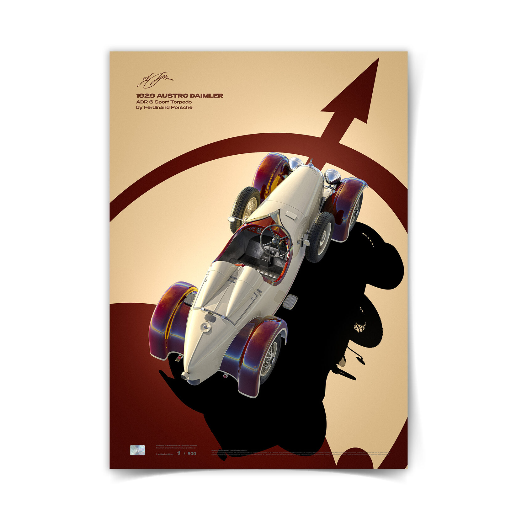 Купить постер Austro Daimler ADR6 Sport Torpedo – Aclassica