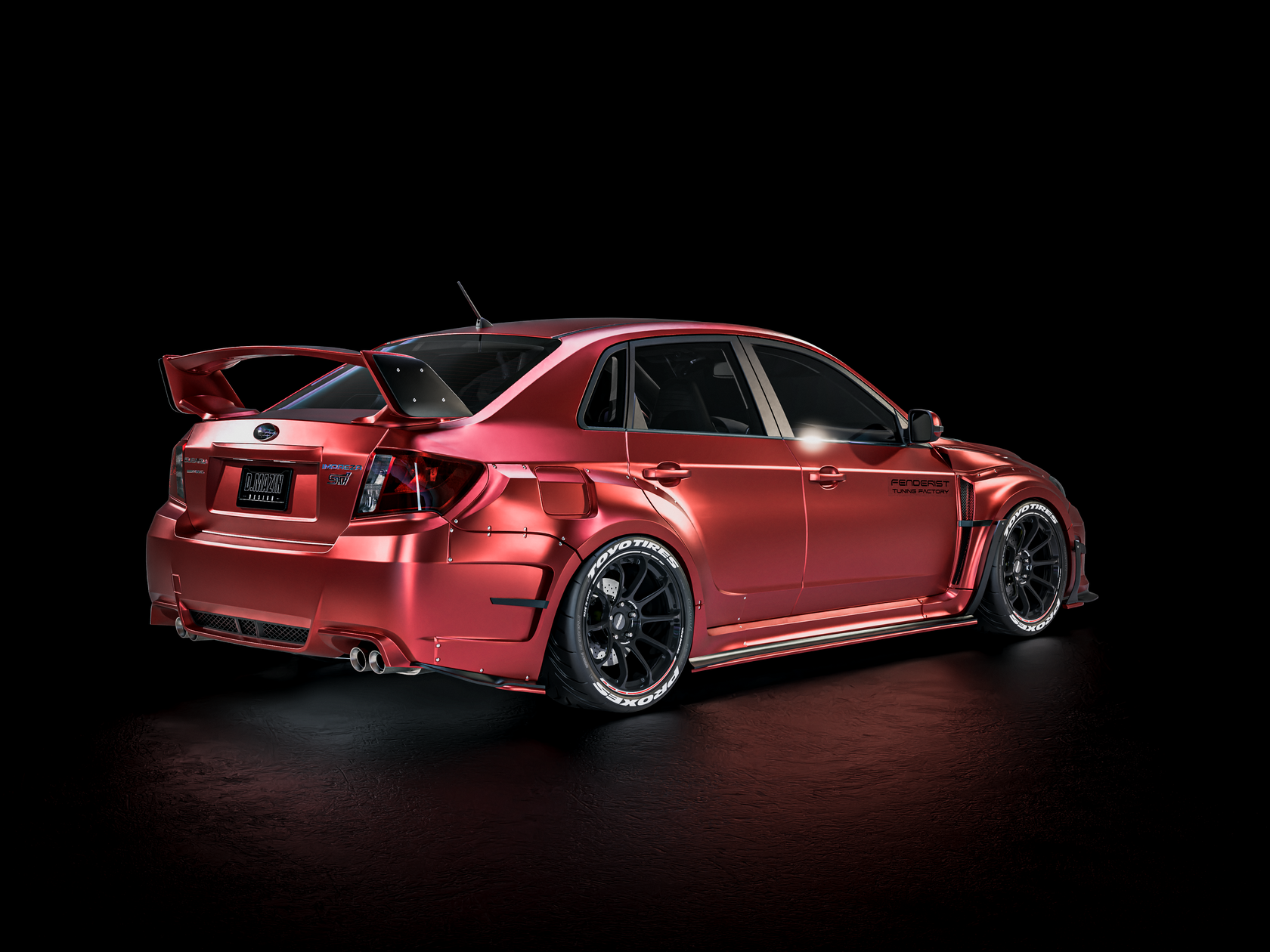 Fender Flares Set / WIDE BODY KIT SUBARU IMPREZA WRX STI GVB/GVF 07-14