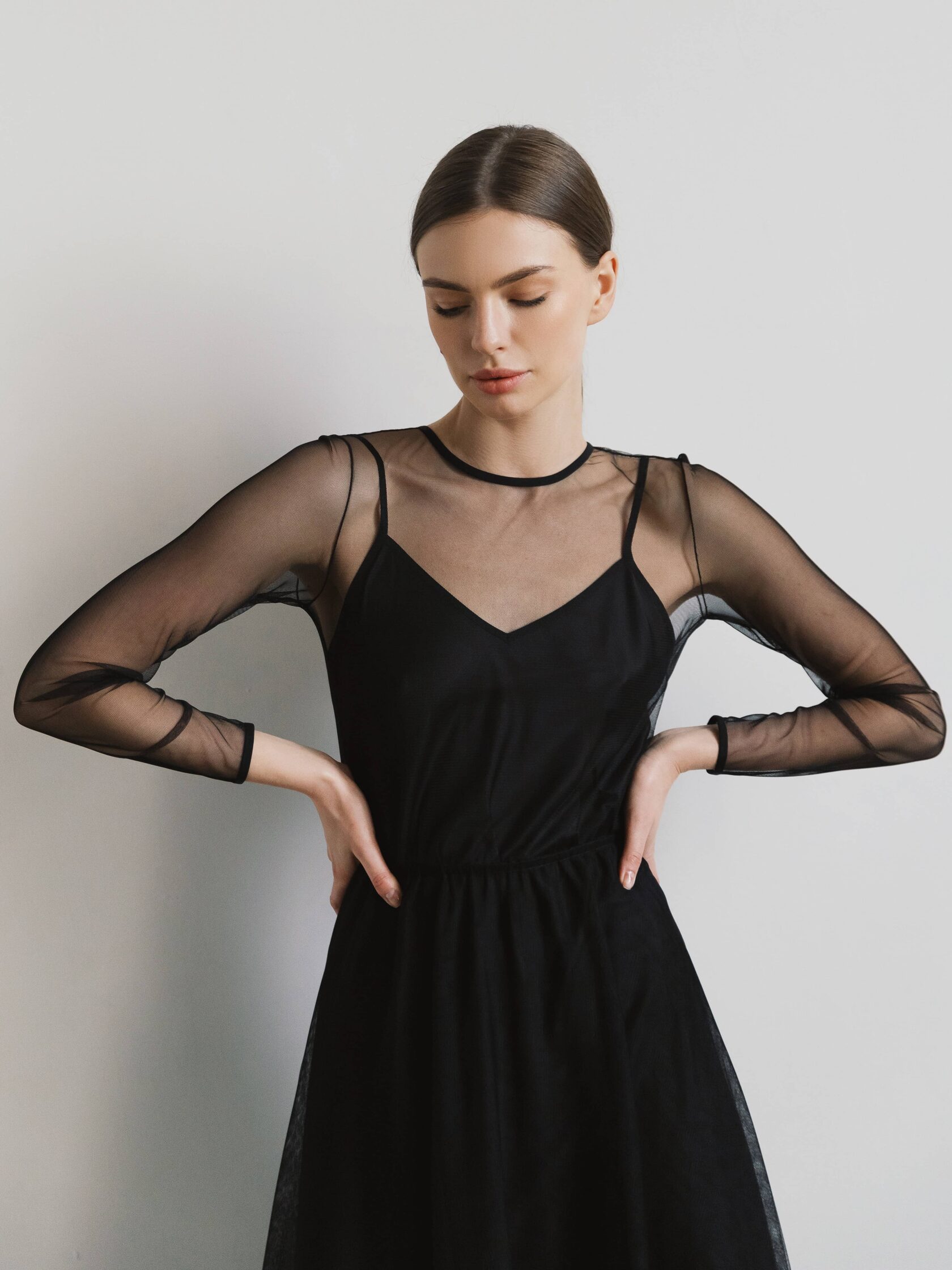 Комплект: платье "Вуаль" + комбинация