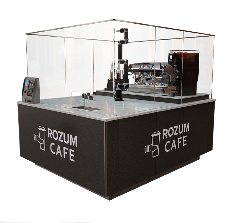 Robot customization. Open a robot kiosk or a robot drinks bar