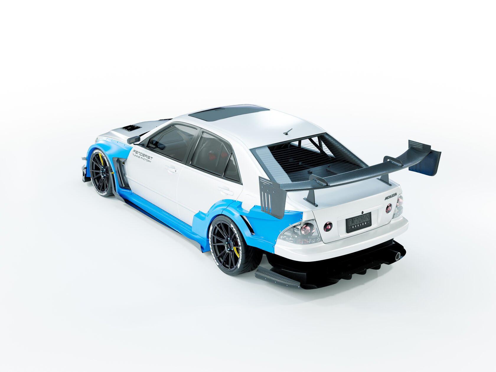 Full FENDERIST SPEC R DRIFT kit / WIDE BODY KIT TOYOTA ALTEZZA / LEXUS ...