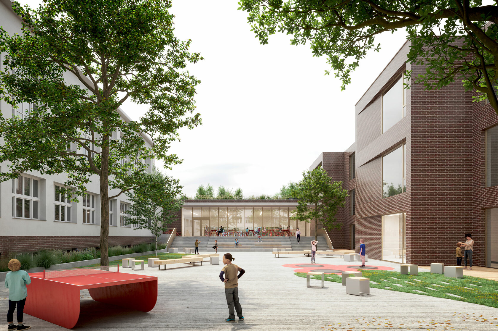Školní areál Studentská. OV ARCHITEKTI.