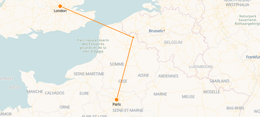 Paris to London High Speed Train | Tickets & Map - BENELUX TRAINS