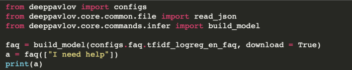 DeepPavlov: an open source conversational AI framework