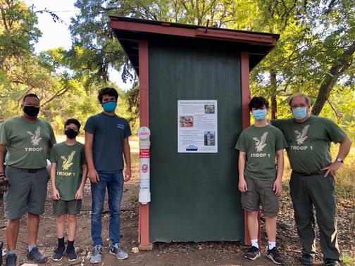 Fishing Line Receptacle Installed at John Knox Ranch