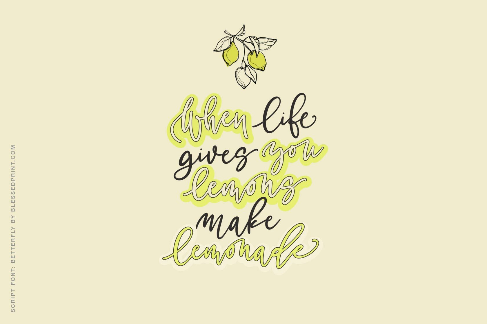 BetterFly Font | Script Fonts - Blessed Print