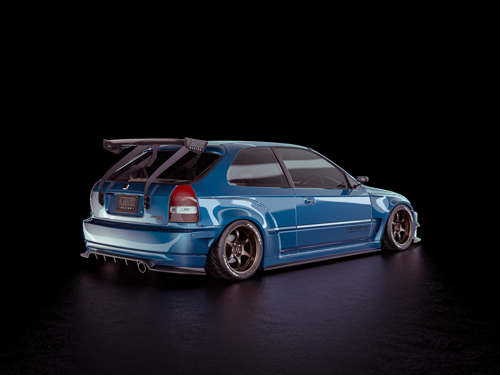 REAR DIFFUSER Honda Civic 96-00