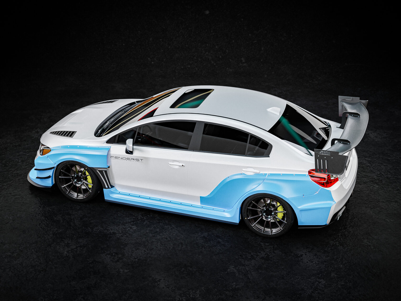 Full FENDERIST SPEC R kit / WIDE BODY KIT Subaru Impreza WRX STI 17+