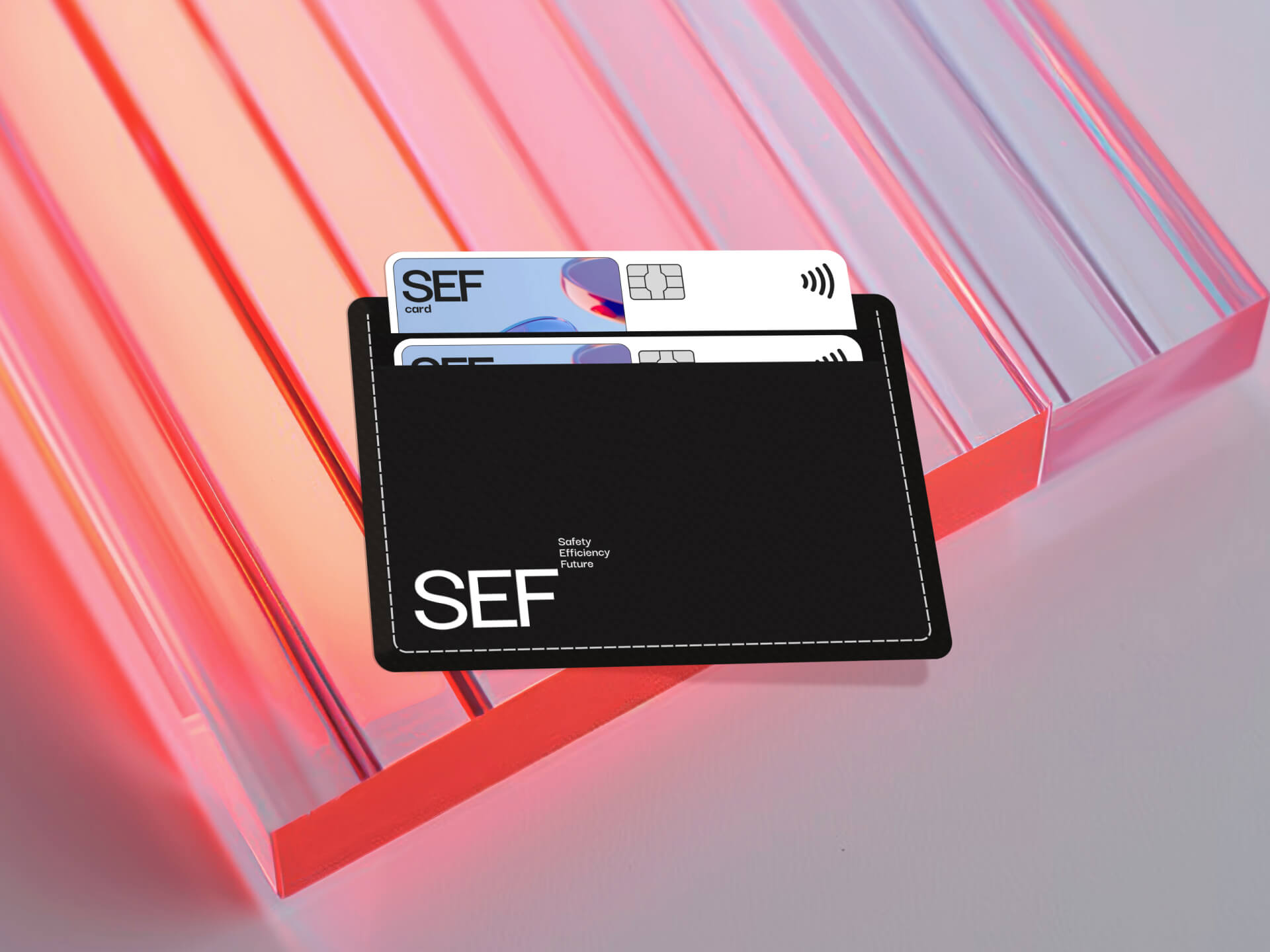 Development of a corporate identity for SEF bank and UI ribbon on Behance