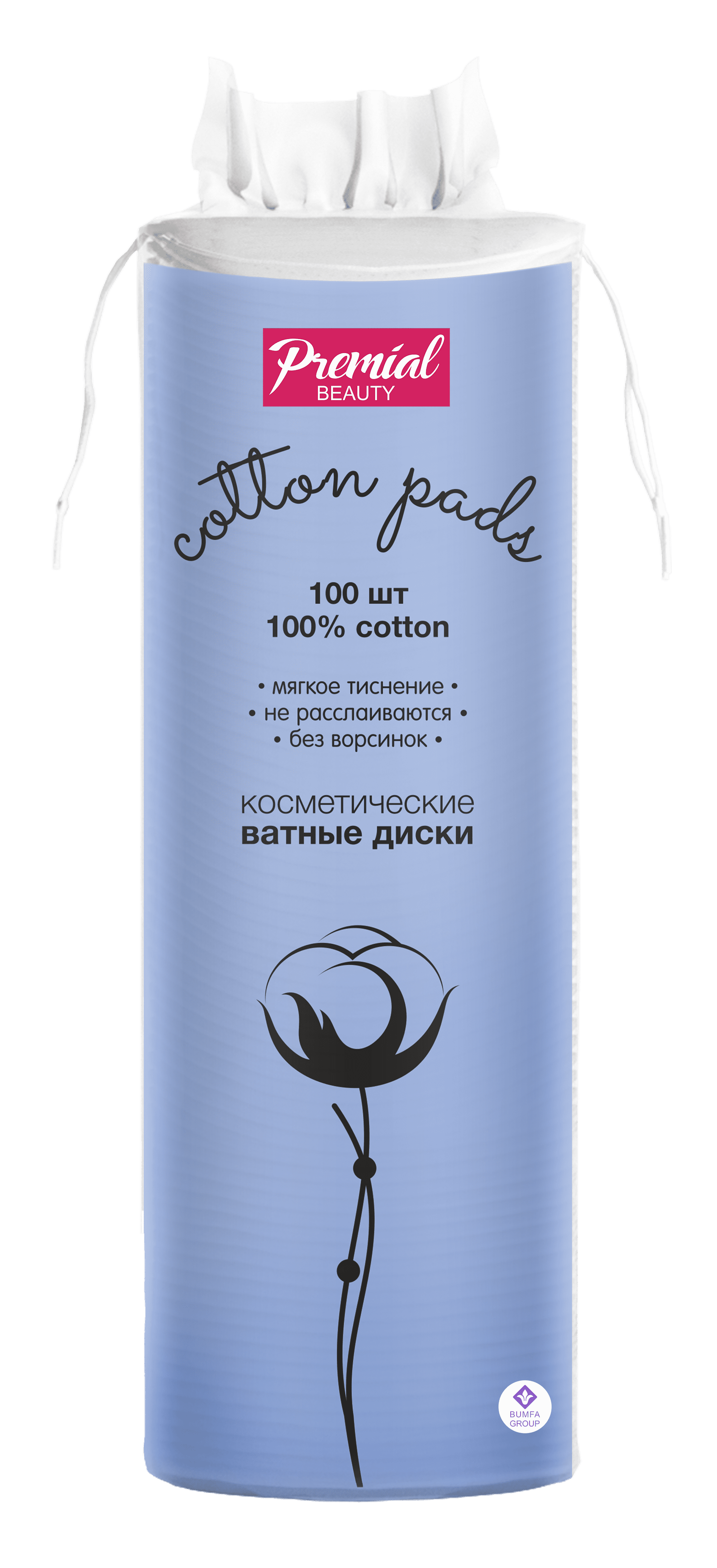 PREMIAL Classic Cotton Pads 100 Pcs Premial PREMIAL Classic Cotton Pads 100 Pcs Premial