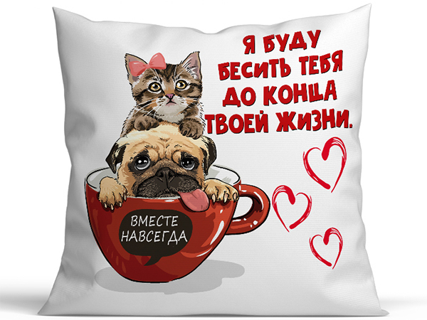 Прикольные подушки с принтом