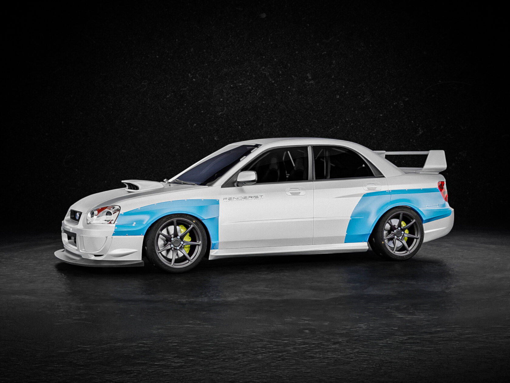 FENDERIST SPEC S Fender Flares Set / Wide Body Kit SUBARU IMPREZA WRX (GDA) / WRX STI (GDB) 03-05